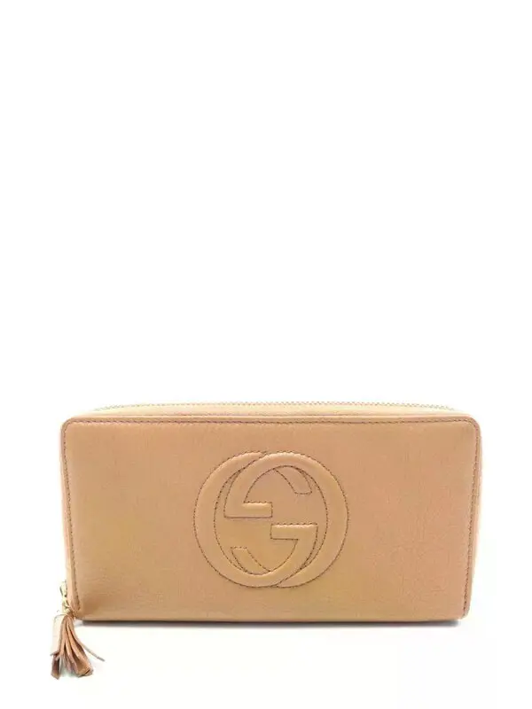 Gucci 2010s Soho Interlocking G Long Wallet - Neutrals
