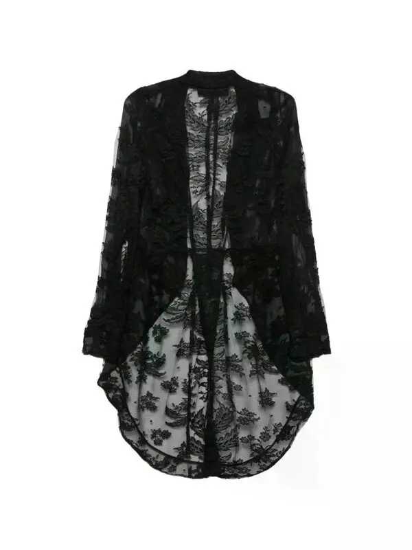 MARC LE BIHAN Lace Overlay Asymmetric Jacket