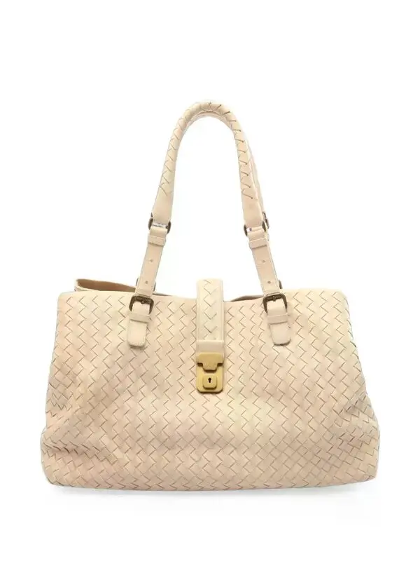 Bottega Veneta 2000s Intrecciato Tote Bag - Neutrals