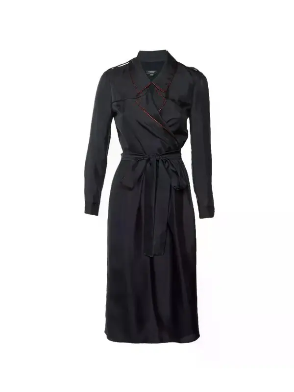 Burberry Silk Trench Coat - Black