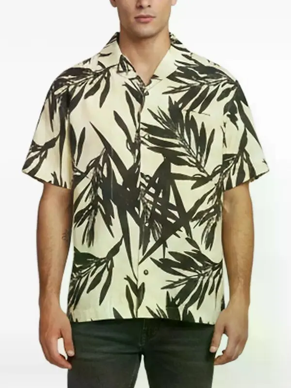 Jacquemus Foliage-print Bowling Shirt - Neutrals