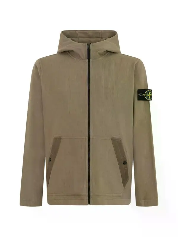 Stone Island 6100020 Organic Cotton Interlock Swearshirt - Neutrals