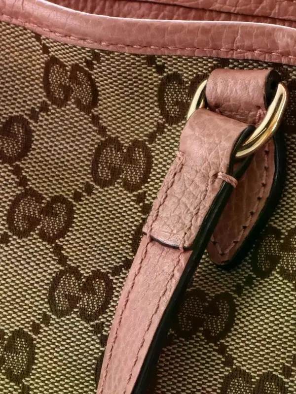 Gucci Bree Gg Canvas With Leather Small Tote Bag