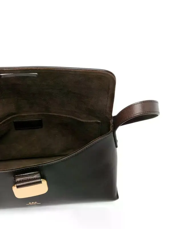 A.p.c. Small Simone Leather Shoulder Bag - Brown