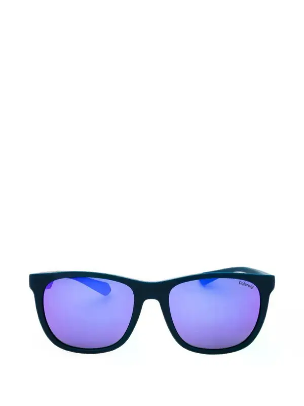 POLAROID Rectangle Frame Sunglasses With Mirrored Lenses