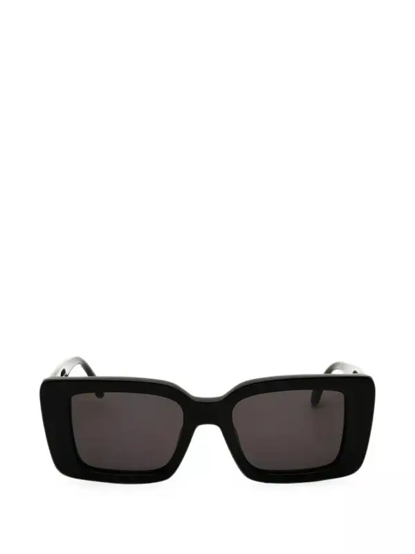 Palm Angels Dorris Rectangle-frame Sunglasses - Black