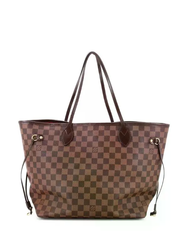 LOUIS VUITTON Damier Mm Tote Bag - Brown