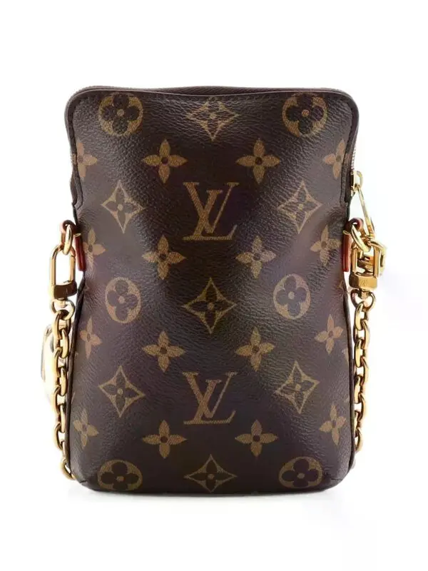LOUIS VUITTON Monogram Canvas Utility Phone Sleeve Bag - Brown