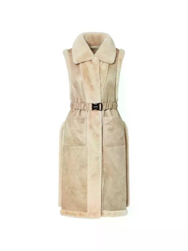 Liu Jo Faux-shearling Vest - Neutrals