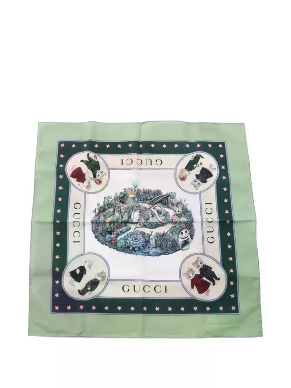 Gucci X Yuko Higuchi 2020s Handkerchief Scarf - Neutrals