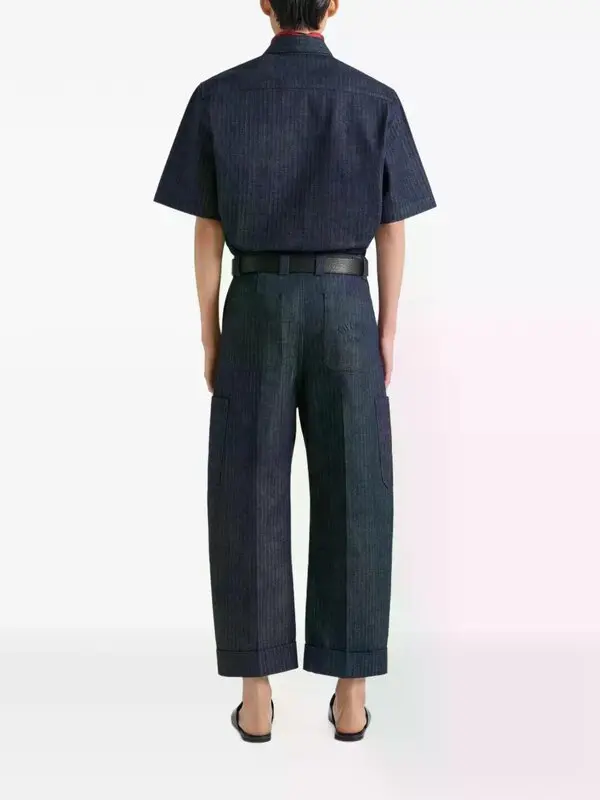 Givenchy Shirt In Herringbone Denim
