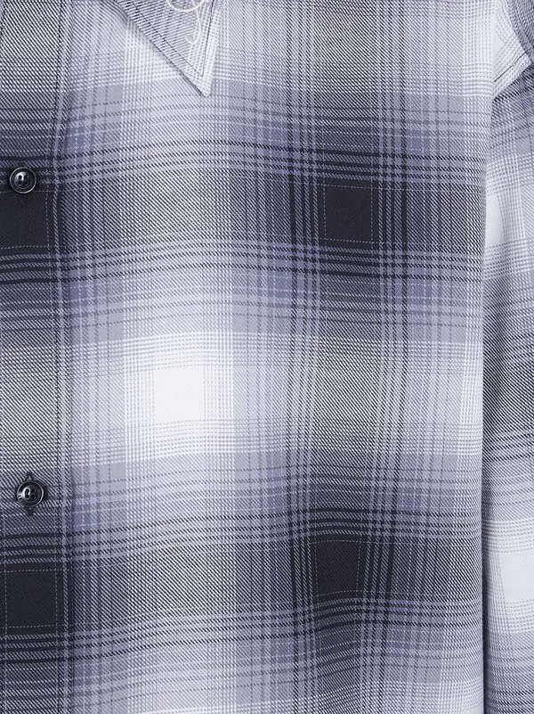 Amiri Plaid Printed Buttoned Shirt - Black