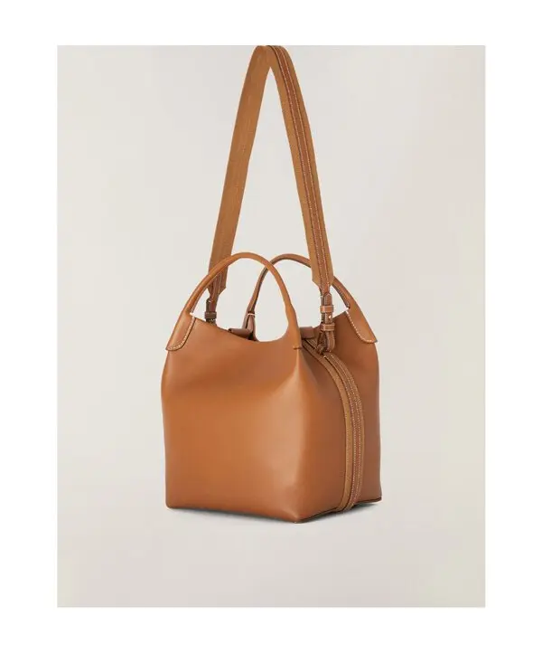 Loro Piana Large Bucket Shoulder Bag - Warm Tan