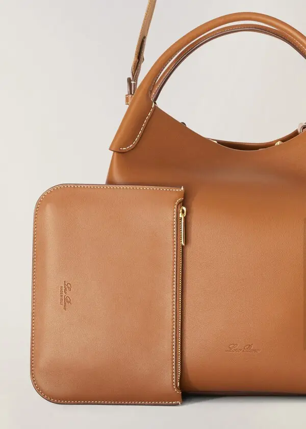 Loro Piana Large Bucket Shoulder Bag - Warm Tan