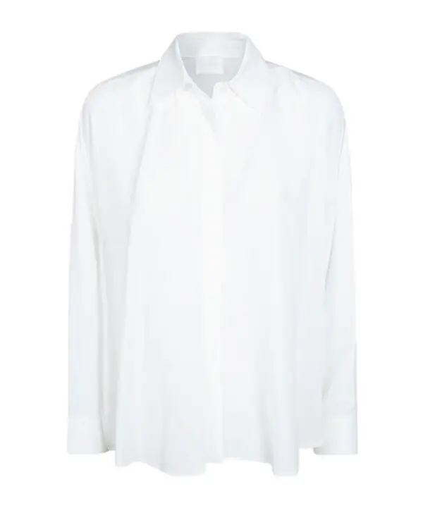 DONDUP Oversized Crepe De Chine Shirt - White