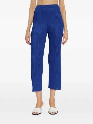 Issey Miyake Pleated Straight-leg Trousers