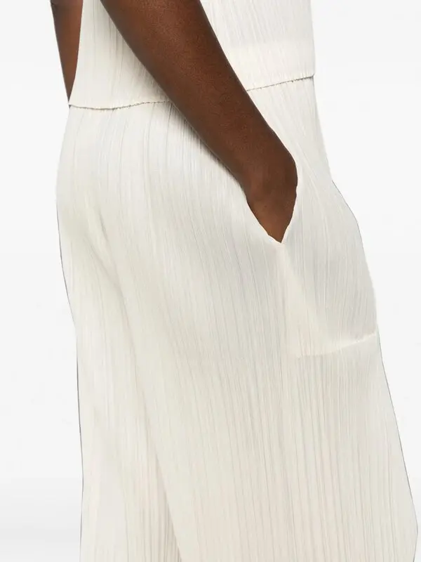 Issey Miyake Cropped Pleated Trousers