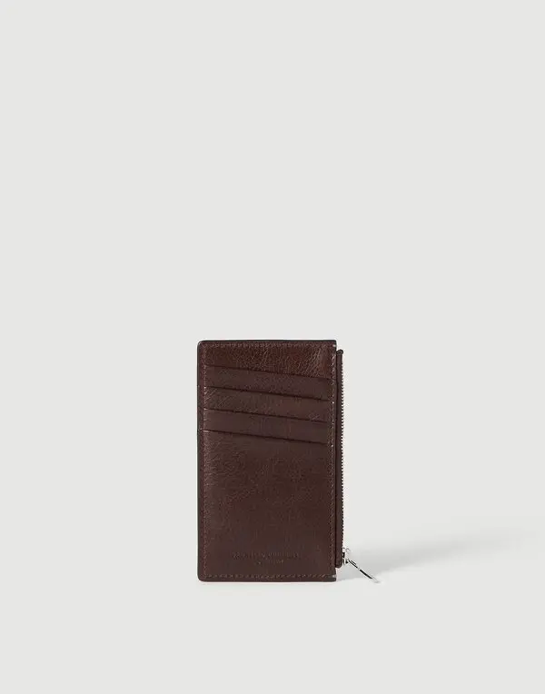 Brunello Cucinelli Grained Leather Travel Pouch