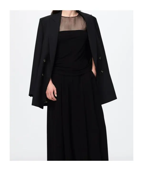 Alberta Ferretti Double-breasted Blazer With Notched Lapel