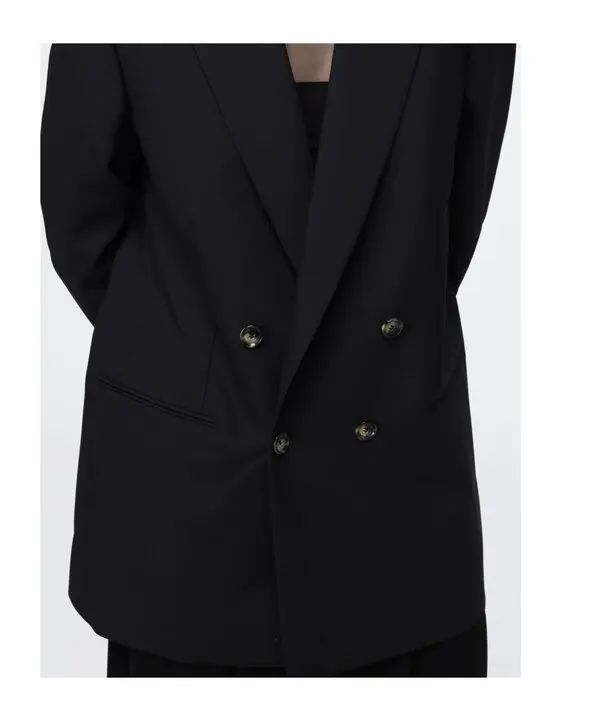 Alberta Ferretti Double-breasted Blazer With Notched Lapel