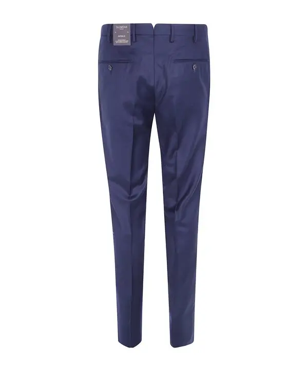 Incotex Pressed-crease Wool Trousers