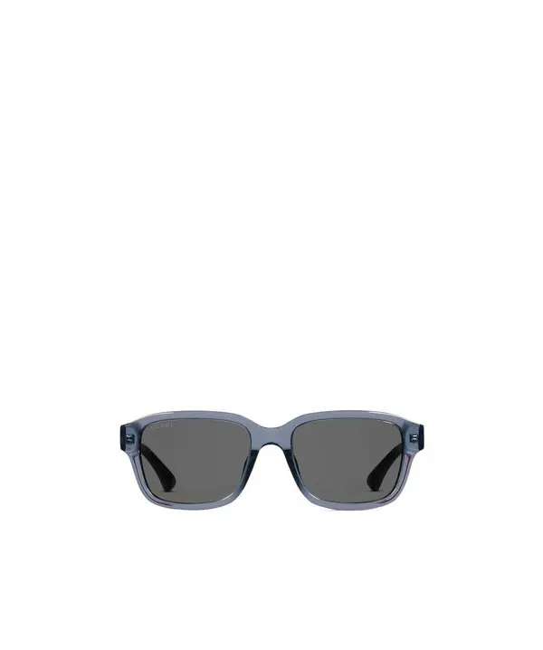 Gucci Square Frame Sunglasses With Web Stripe Detail