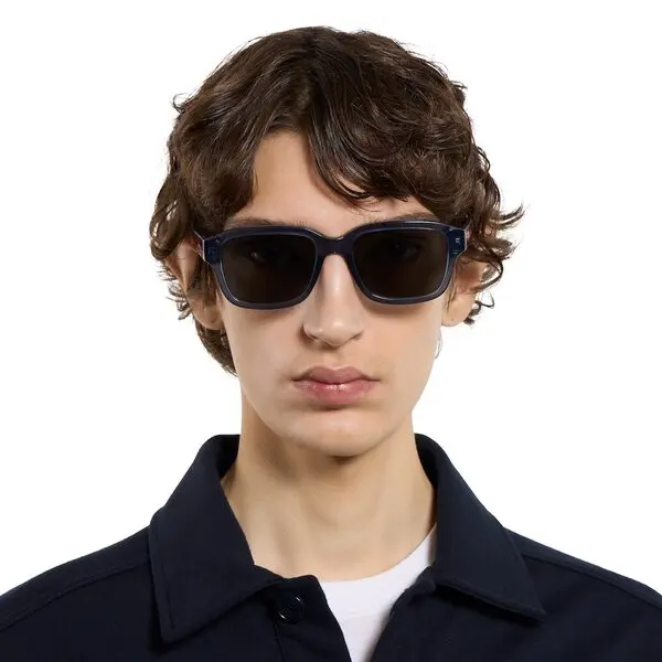 Gucci Square Frame Sunglasses With Web Stripe Detail