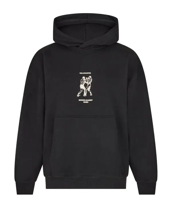 Hugo Boss Vintageprint Hooded Sweatshirt - Black