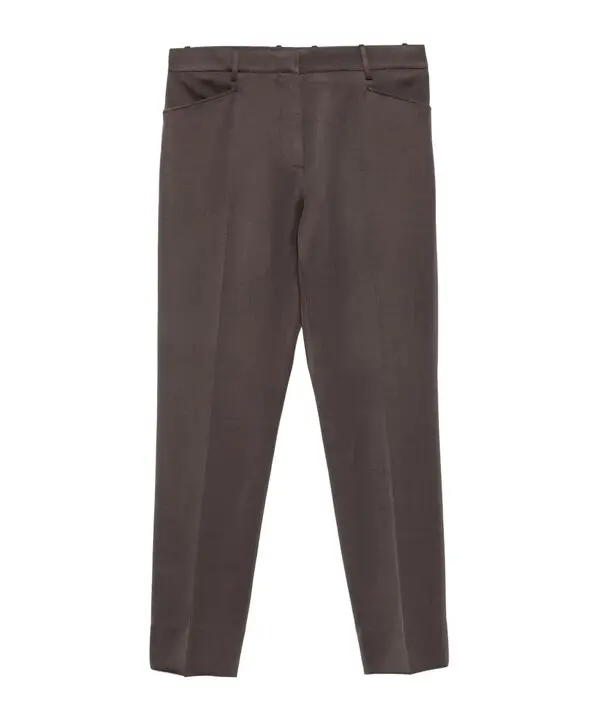 TOM FORD Tailored Trousers With Belt Loops - Deep Brown