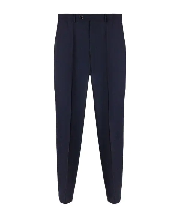 Incotex Tapered Front-crease Pants - Navy