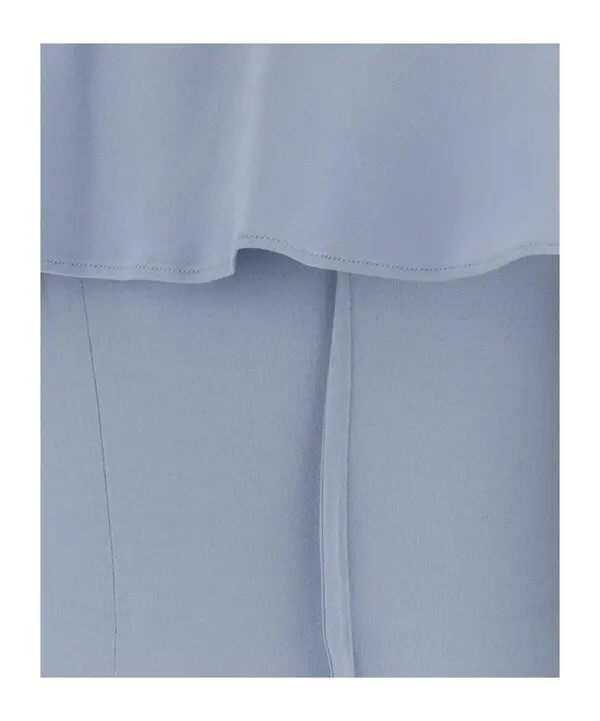 JIL SANDER V-neck Maxi Dress With Ruffled Sleeves