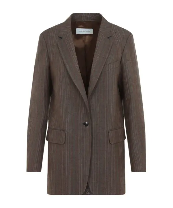 Dries Van Noten Striped Long Sleeve Blazer