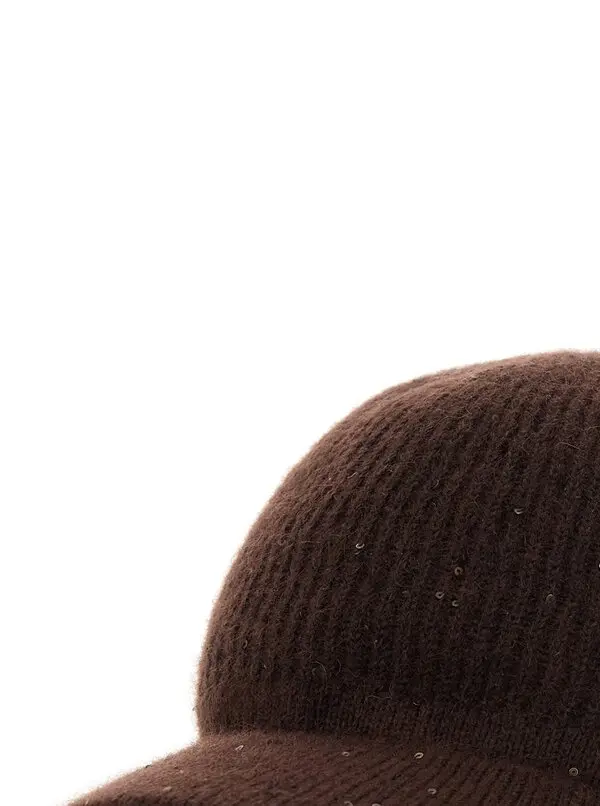 Brunello Cucinelli Ribbed Baseball Cap - Black