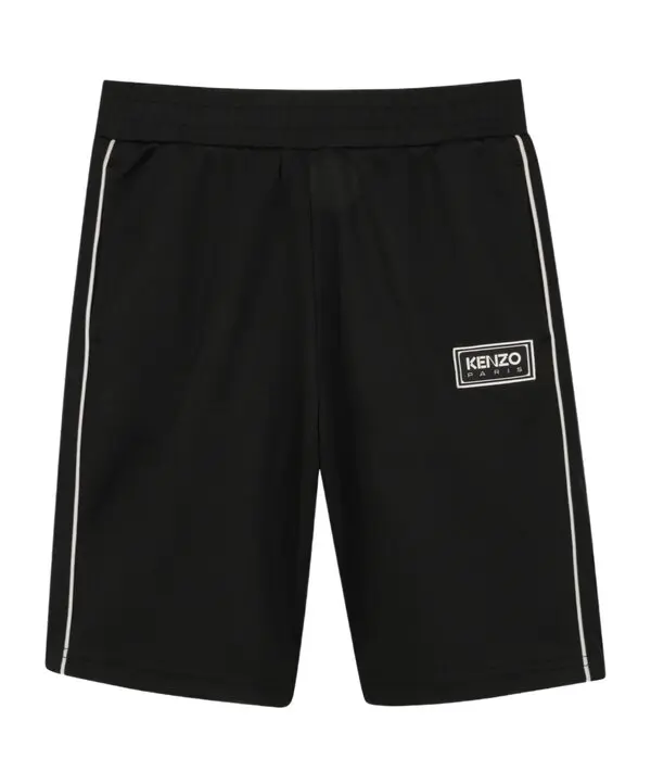 Kenzo Logo-detail Casual Shorts - Black