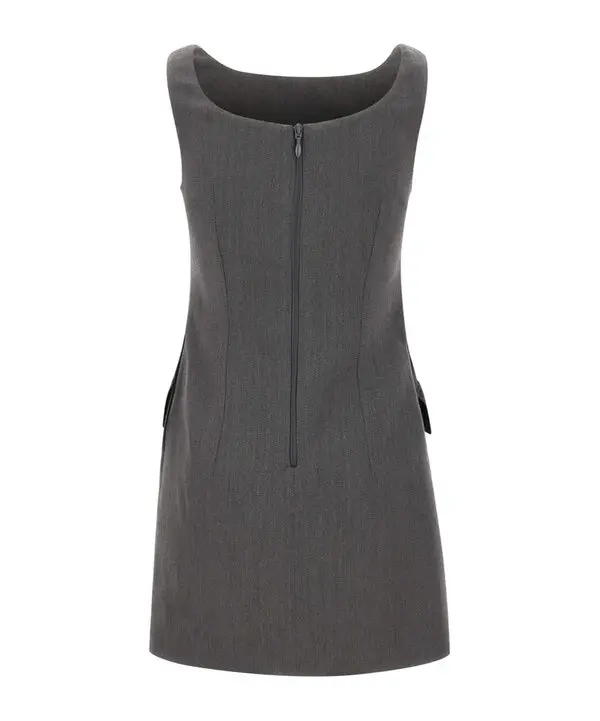 Elisabetta Franchi Logo Detailed Sleeveless Mini Dress