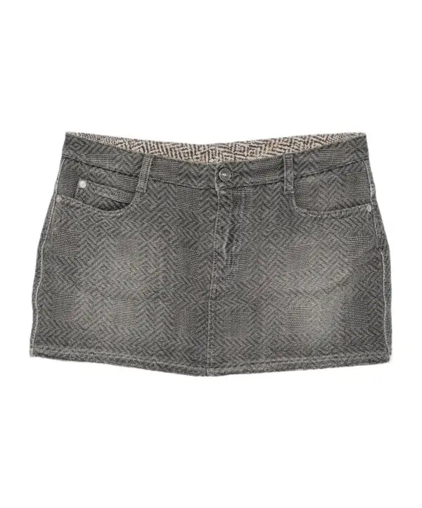 Ermanno Scervino Textured Denim Skirt