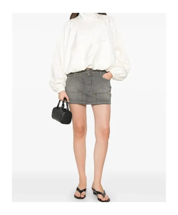 Ermanno Scervino Textured Denim Skirt
