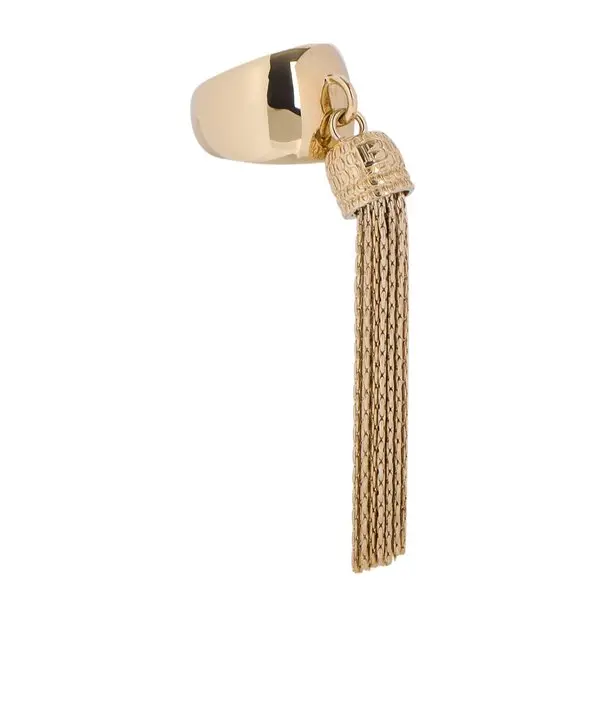 Balmain Brass Tassel Ring - Gold