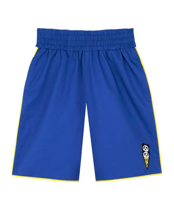 Kenzo Elasticated-waistband Appliqué Shorts - Blue