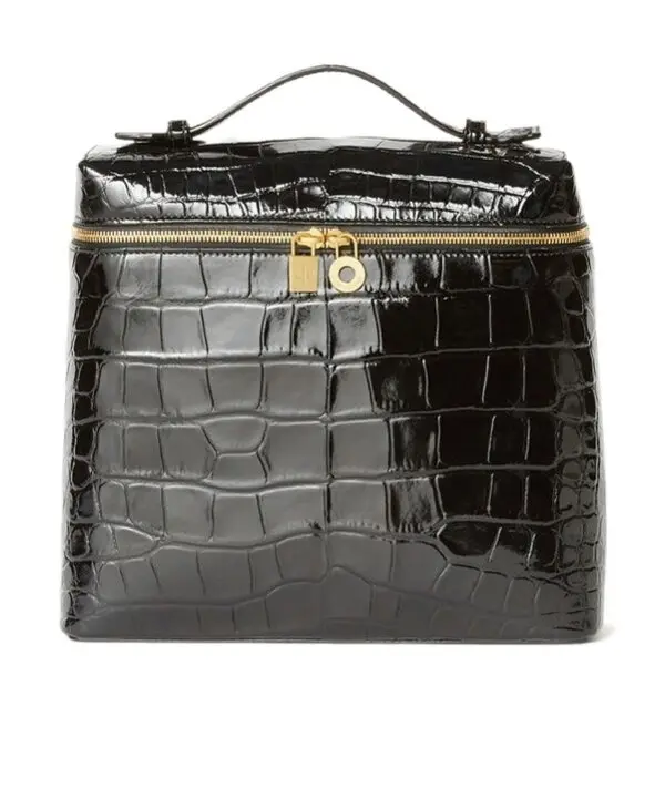 Loro Piana Extra Pocket Backpack With Gold Zippers
