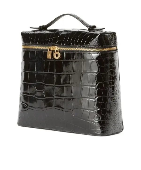 Loro Piana Extra Pocket Backpack With Gold Zippers