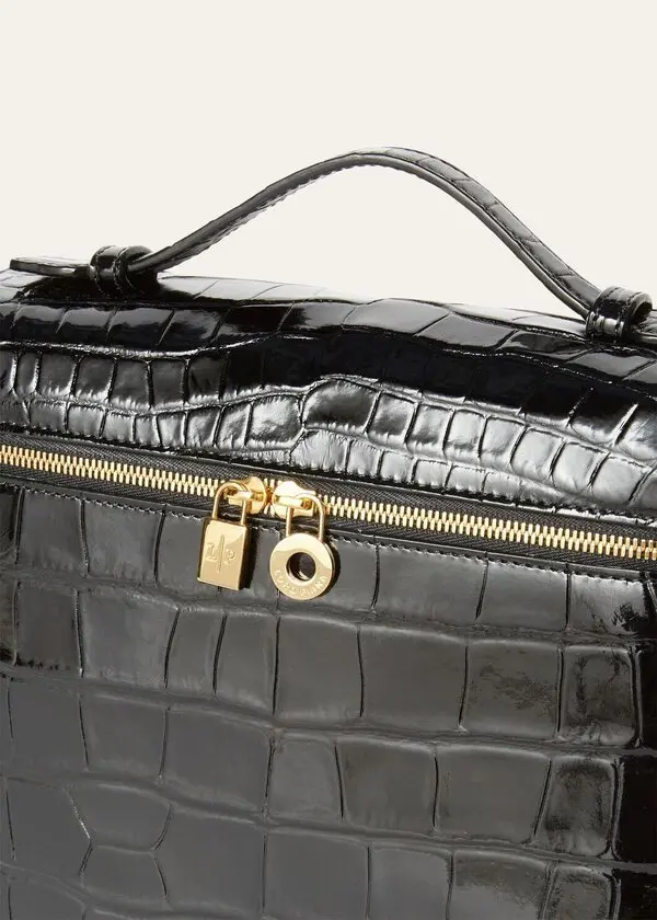 Loro Piana Extra Pocket Backpack With Gold Zippers