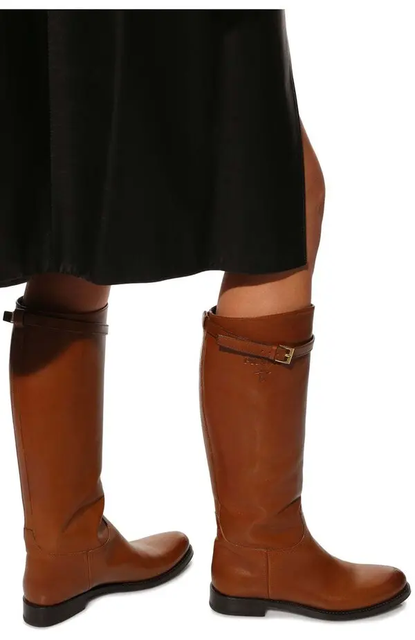 Prada Logo Embellished Adjustable Strap Boots