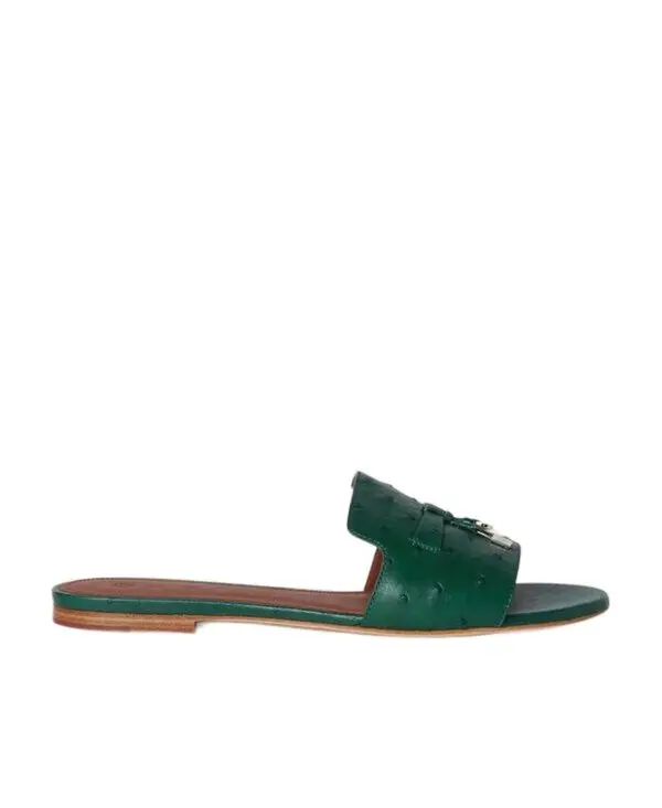 Loro Piana Open Toe Flat Slippers