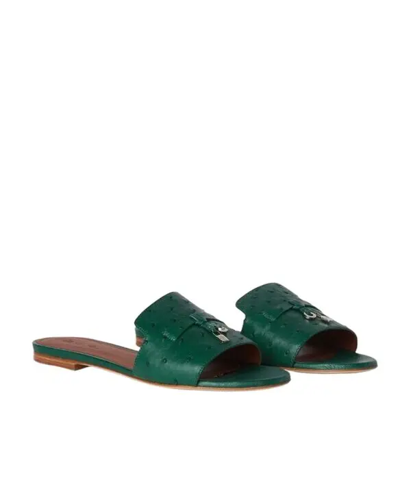 Loro Piana Open Toe Flat Slippers
