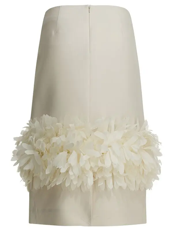 TOTEME Feather Trim Skirt