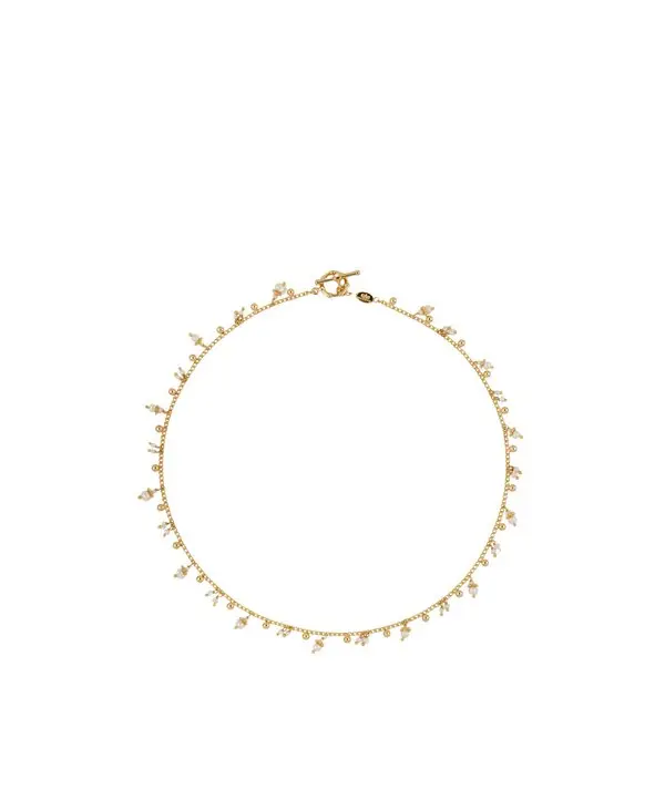 Gas Bijoux Necklace With Mother-of-pearl Gemstones - Gold