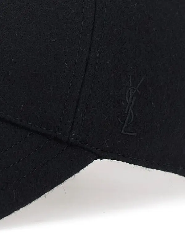 Saint Laurent Felt Baseball Cap