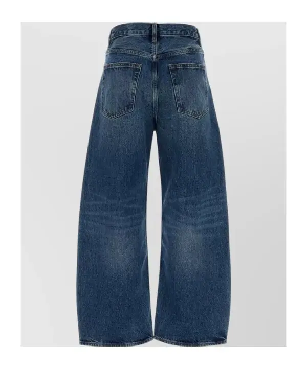 FRAME Washed Wide-leg Jeans - Blue