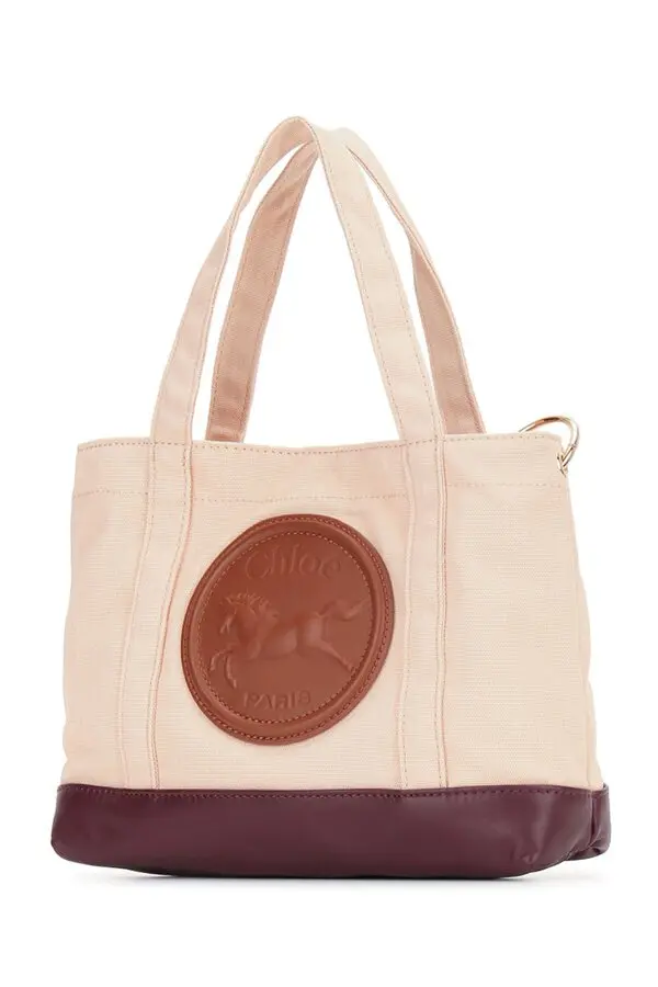 Chloé Logo-patch Canvas Tote Bag